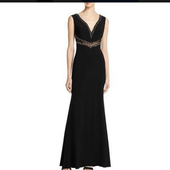 JS Collections | Dresses | Js Boutique Black Beaded Formal Prom Pageant ...